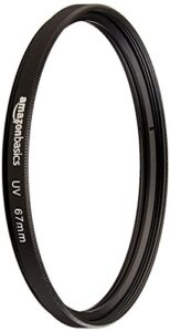 amazon basics uv protection camera lens filter – 67mm