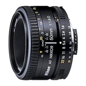 Nikon AF FX NIKKOR 50mm f/1.8D Lens for Nikon DSLR Cameras