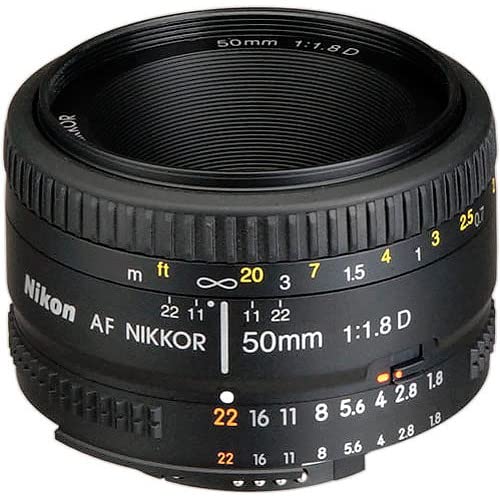 Nikon AF FX NIKKOR 50mm f/1.8D Lens for Nikon DSLR Cameras