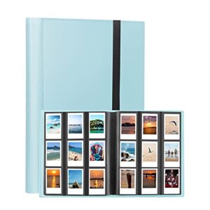 432 pockets photo album for fujifilm instax mini camera, polaroid camera, for fujifilm instax mini 11 12 9 40 evo liplay 8 7+ instant camera, photo album for polaroid kodak hp zink 2×3″ photo (blue)