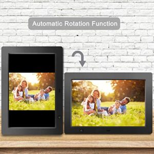 Digital Frame for Photos 10 inch with Slideshow Digital Picture Frame with HD IPS Display Picture Frame with Motion Sensor/Video/Background Music/Calendar/Clock/Auto-Rotate/Best Gifts by FLYAMAPIRIT