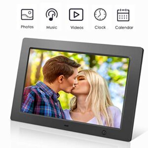 Digital Frame for Photos 10 inch with Slideshow Digital Picture Frame with HD IPS Display Picture Frame with Motion Sensor/Video/Background Music/Calendar/Clock/Auto-Rotate/Best Gifts by FLYAMAPIRIT