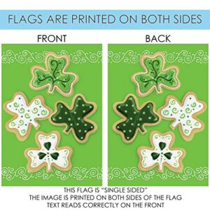 Toland Home Garden Shamrock Cookies House Flag