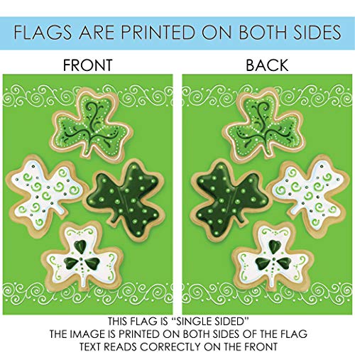 Toland Home Garden Shamrock Cookies House Flag