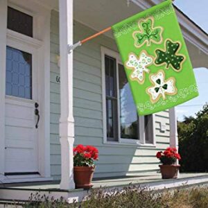 Toland Home Garden Shamrock Cookies House Flag