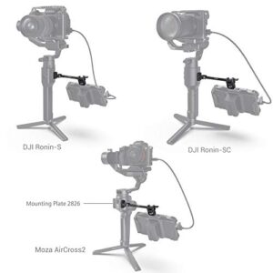 SMALLRIG Adjustable Camera Monitor Mount for DJI Ronin-S/Ronin-SC & ZHIYUN Crane 2S/Crane 3/3S/WEEBILL-S & MOZA AirCross 2 Gimbals - 2889