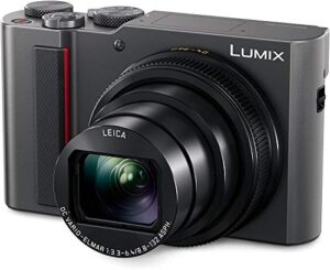 panasonic lumix zs200d 4k digital camera, 20.1mp 1-inch sensor, 15x leica dc vario-elmar lens, f3.3-6.4 aperture, wifi, hybrid o.i.s. stabilization, 3-inch lcd, dc-zs200ds (silver)