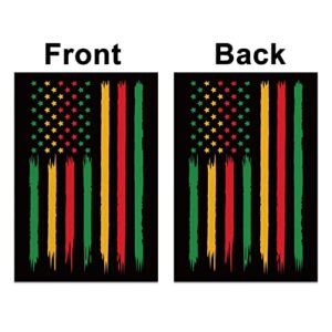 African American Garden Flag 12x18 Double Sided Juneteenth Flag Decoration Kwanzaa Black History Month Juneteenth Garden Houe Yard Outdoor Flag