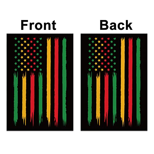 African American Garden Flag 12x18 Double Sided Juneteenth Flag Decoration Kwanzaa Black History Month Juneteenth Garden Houe Yard Outdoor Flag