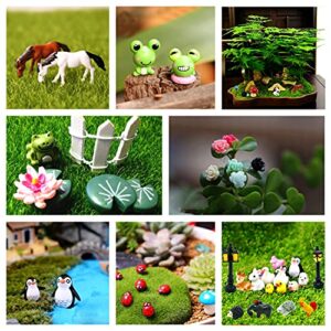 Eipoaks 300PCS Fairy Garden Accessories Outdoor, Miniature Fairy Garden Kit Micro Landscape DIY Ornaments for Home Garden Potted Plant Bonsai Terrarium Dollhouse Decor