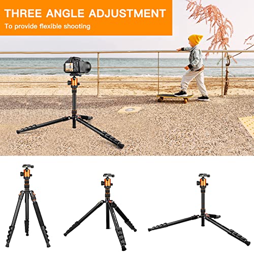 Tripod Camera Tripod, Victiv 82 inches Aluminum Tripod for DSLR, 80 inches Monopod, Lightweight Tripod with 360 Degree Ball Head Loads Up to 30 lbs for Travel and Work