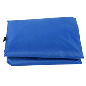 Outdoor Swing 3 Seat Waterproof Pad Replacement Swing Seat Cover Garden Courtyard Swing Set Cover Patio Swing Chair Protection Cover Replacement Ceiling Spare Protective Cover for Garden(Blue)