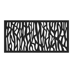 barrette outdoor living 73030564 sprig decorative screen panel, black