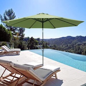 Yescom 10ft UV30+ Universal Replacement Umbrella Canopy Sunshade Top Cover for Yard Garden Patio Beach Pool Deck Market