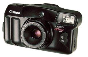 canon sure shot tele 80 35mm camera