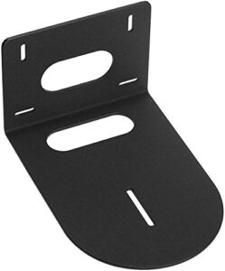 ptz camera mounting bracket compatible with huddlecam, ptzoptics, sony, avipas or avkans smtav fomako prisual ptz camera, small universal wall mount bracket | black color