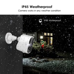 [2023 Upgraded Version] Security Cameras Wireless Outdoor 1080P Battery Powered WiFi Camera Color Night Vision 2-Way Audio AI Motion Detection for Home Security with Cloud/SD IP65 Weatherproof 2 -Pack