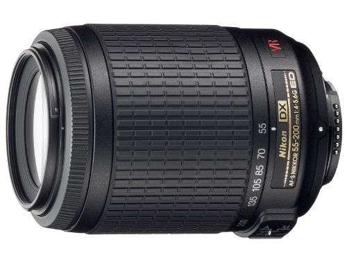 Nikon 55-200mm f/4-5.6G ED IF AF-S DX VR [Vibration Reduction] Nikkor Zoom Lens Bulk packaging (White box, New)