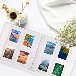 256 Photos Album for Fujifilm Instax Mini Camera, Polaroid 2”x3” ZINK Pictures, 2x3 Photo Album Book for Fujifilm Instax Mini 11 12 9 90 70 40 8 Instant Camera, Polaroid Snap PIC-300 Z2300 Camera (white)