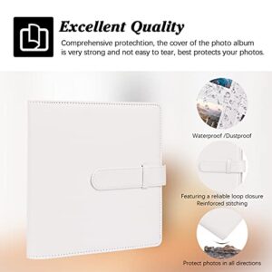 256 Photos Album for Fujifilm Instax Mini Camera, Polaroid 2”x3” ZINK Pictures, 2x3 Photo Album Book for Fujifilm Instax Mini 11 12 9 90 70 40 8 Instant Camera, Polaroid Snap PIC-300 Z2300 Camera (white)