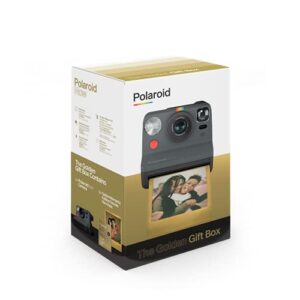 Polaroid Now Black I-Type Instant Camera - Golden Gift Box Camera + Film Bundle (6151)