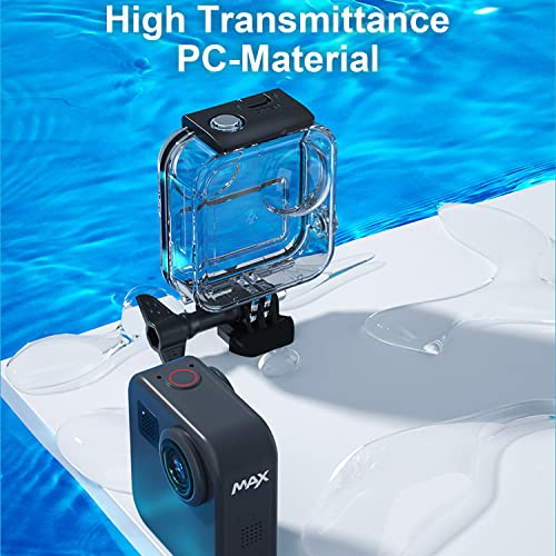 FitStill Compatible Underwater Diving Waterproof Case Protective Shell 45M/147FT with Touchscreen Bracket Accessories for Go Pro Max Action Camera