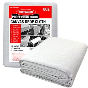 kingorigin canvas drop cloth 4×12 feet for painting