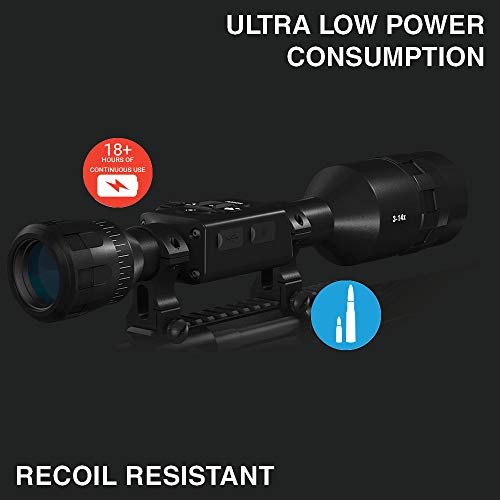 theOpticGuru ATN X-Sight-4k Pro 3-14x Smart Day/Night Scope w/Full HD Video rec, Smooth Zoom, Bluetooth and Wi-Fi (Streaming, Gallery & Controls)