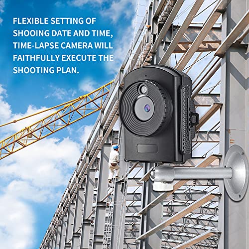 Vmotal Time Lapse Camera,Captures Professional 1080P Photo & Video,Multiple Shooting Modes 180-Day Battery Life Time Lapse Camera for Construction/Outdoor Security/Plant Growth/Tourism Record