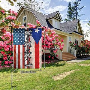 Afusvoe Cool Puerto Rico Puerto Rico Garden Flag House Decoration Outdoor Decorations