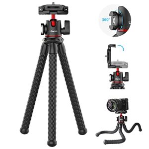 ulanzi mt-33 camera tripod,flexible mini tripod with 1/4″ screw for magic arm,octopus tripod compatible with iphone 12 samsung canon nikon sony cameras