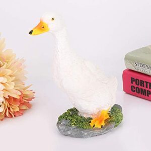 Pbzydu Garden Decoration Synthetic Resin Animal Ornament, Non-Toxic and Safe Duck Statue, Flexible Simulation for Shopping Mall Park Decoration Courtyard Bay Kids Toys