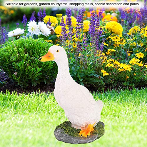 Pbzydu Garden Decoration Synthetic Resin Animal Ornament, Non-Toxic and Safe Duck Statue, Flexible Simulation for Shopping Mall Park Decoration Courtyard Bay Kids Toys