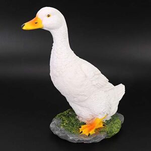 Pbzydu Garden Decoration Synthetic Resin Animal Ornament, Non-Toxic and Safe Duck Statue, Flexible Simulation for Shopping Mall Park Decoration Courtyard Bay Kids Toys