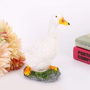 Pbzydu Garden Decoration Synthetic Resin Animal Ornament, Non-Toxic and Safe Duck Statue, Flexible Simulation for Shopping Mall Park Decoration Courtyard Bay Kids Toys