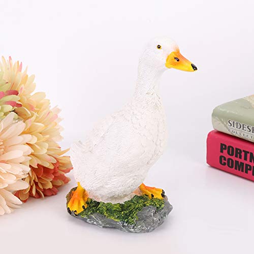 Pbzydu Garden Decoration Synthetic Resin Animal Ornament, Non-Toxic and Safe Duck Statue, Flexible Simulation for Shopping Mall Park Decoration Courtyard Bay Kids Toys