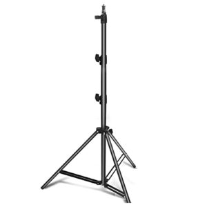 greatlpt 75” light stand extendable, photography tripod stand metal portable tripod stand perfect for ring light, softboxes, video lights, camera