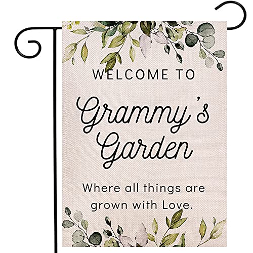 Grandma Gift Garden Flag Vertical Double Sized, Nana Gift Summer Holiday Yard Flag Outdoor Decoration 12.5 x 18 Inch