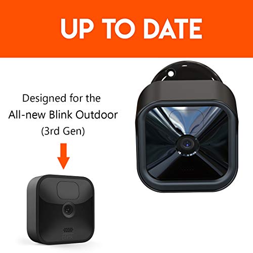 Blink Outdoor Wall Mount, Weatherproof Protective Cover and 360 Degree Adjustable Mount with Blink Sync Module 2 Outlet Mount for All-New Blink Outdoor Indoor Security Camera (Black, 5 Pack)