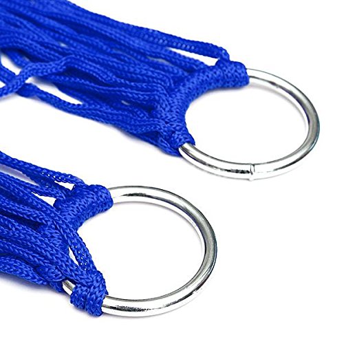 ABlevel Outdoor Camping Survival Cord Garden Hammock Nylon Rope Sleeping (Blue)