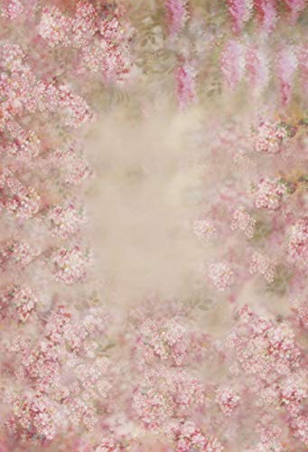 5x6.5ft Colorful Fantasy Background Pink Painting Flower Backdrop for Photography Baby Shower Backdrop Maternity Shoots Newborn Photo Studio Background Seamless XT-6760