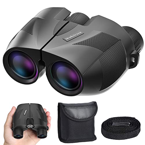 Compact Binoculars 15x25 for Adults and Kids, Waterproof Binocular with Low Light Vision, Easy Focus Binoculars for Bird Watching