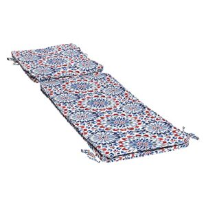 arden selections profoam essentials performance outdoor chaise lounge cushion 46 x 21, clark blue