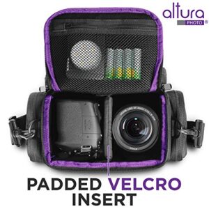 Altura Photo Small Camera Bag & Camera Case - DSLR & Mirrorless Premium Camera Bag for Nikon, Canon, Sony, Fuji & More - Heavy Duty, Portable, & Convenient - Shoulder Strap Included