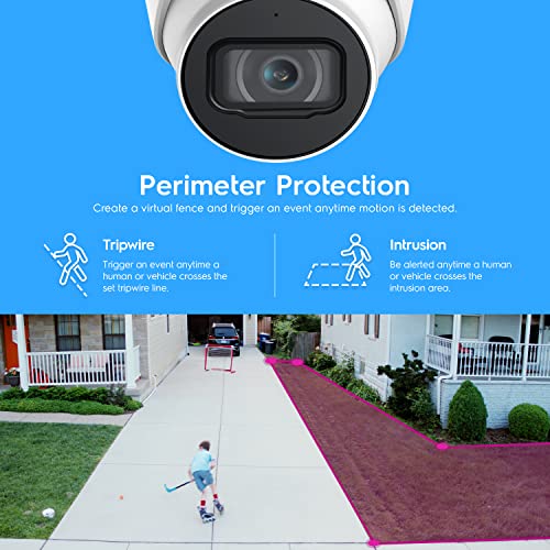 Amcrest 2-Pack UltraHD 4K (8MP) Outdoor Security IP Turret PoE Camera, 3840x2160, 98ft NightVision, 2.8mm Lens, IP67 Weatherproof, MicroSD Recording (256GB), White (2PACK-IP8M-T2599EW)