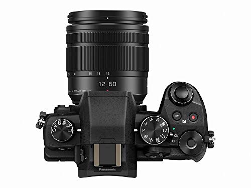 Panasonic Lumix DMC-G85 Mirrorless Camera with 12-60mm OIS Lens Starter Bundle with Bag, 64GB SD Card, 2 Extra Battery, Charger, Mini Tripod and Accessories