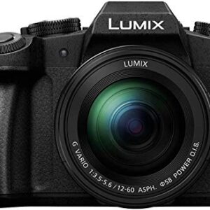 Panasonic Lumix DMC-G85 Mirrorless Camera with 12-60mm OIS Lens Starter Bundle with Bag, 64GB SD Card, 2 Extra Battery, Charger, Mini Tripod and Accessories