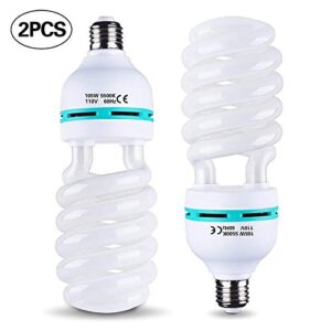 slow dolphin photography bulbs cfl full spectrum light bulb,2 x 105w 5500k cfl daylight for photo video studio lighting(2 packs)