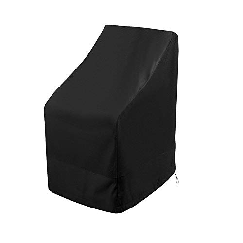 HONCENMAX Patio Chair Covers - Reclining Garden Chair Cover - Waterproof Outdoor Bar Stool Cover - Stackable Chairs Cover - Outdoor Furniture Cover - 25"x 25"x47"