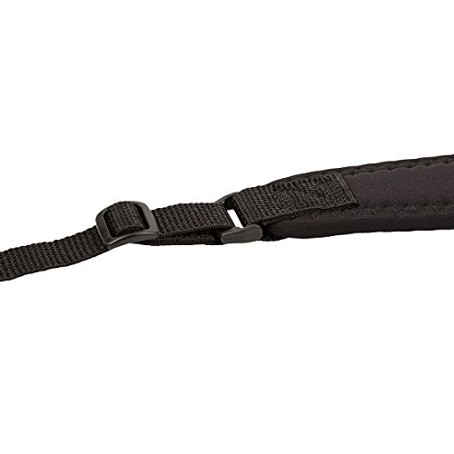 OP/TECH USA Super Classic Strap - UNI Loop - Padded Neoprene Neck Strap with Control-Stretch System and Quick Disconnects (Black)